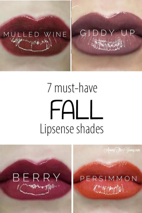 7 Must Have Lipsense® Fall Colors | Among the Young